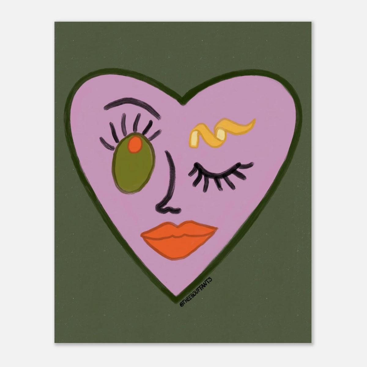 Weekend Face Print – Bouffants And Broken Hearts